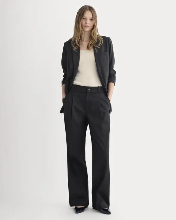 Everlane Wide-leg Trouser - Black | 30" Inseam